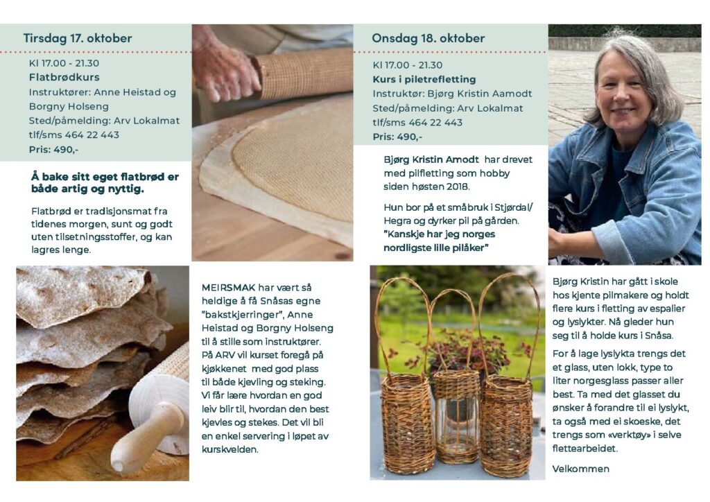 MEIRSMAK, kurs i piletrefletting - Visit Snåsa!